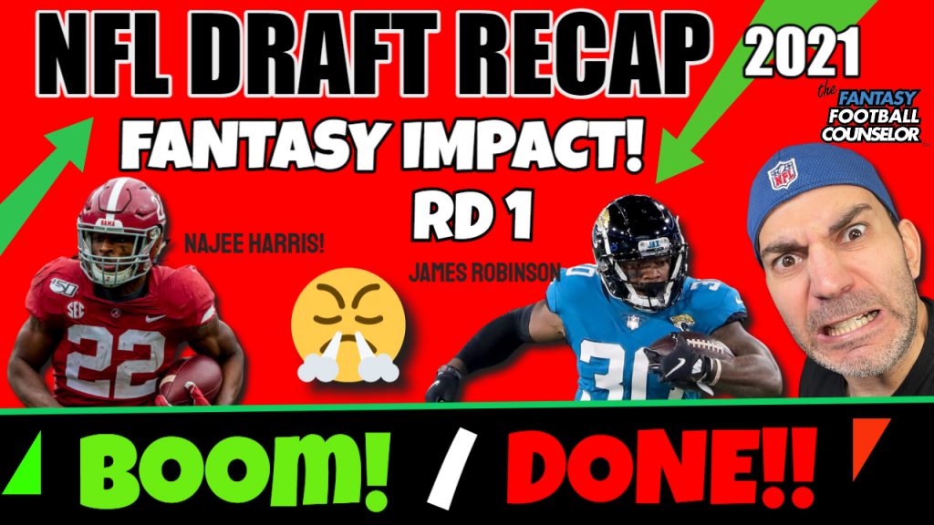 NFL Draft Round 1 Recap and Fantasy Impact 2021