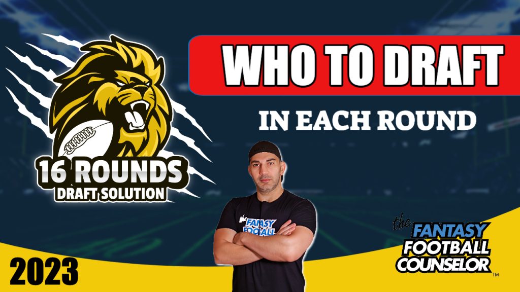 Fantasy Football Draft Kit | 16 Rounds Draft Solution